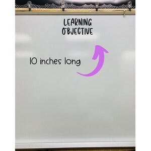Learning Objective Vinyl Decal Learning Target Classroom Decor Teacher ...