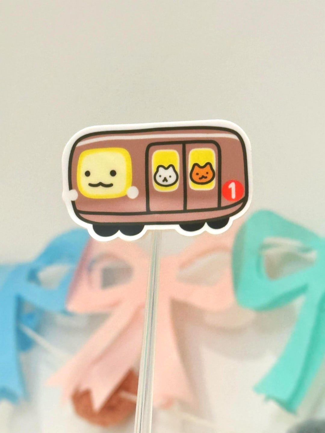 Metro Subway Vinyl Sticker| NYC Kawaii Illustration Series Waterproof ...