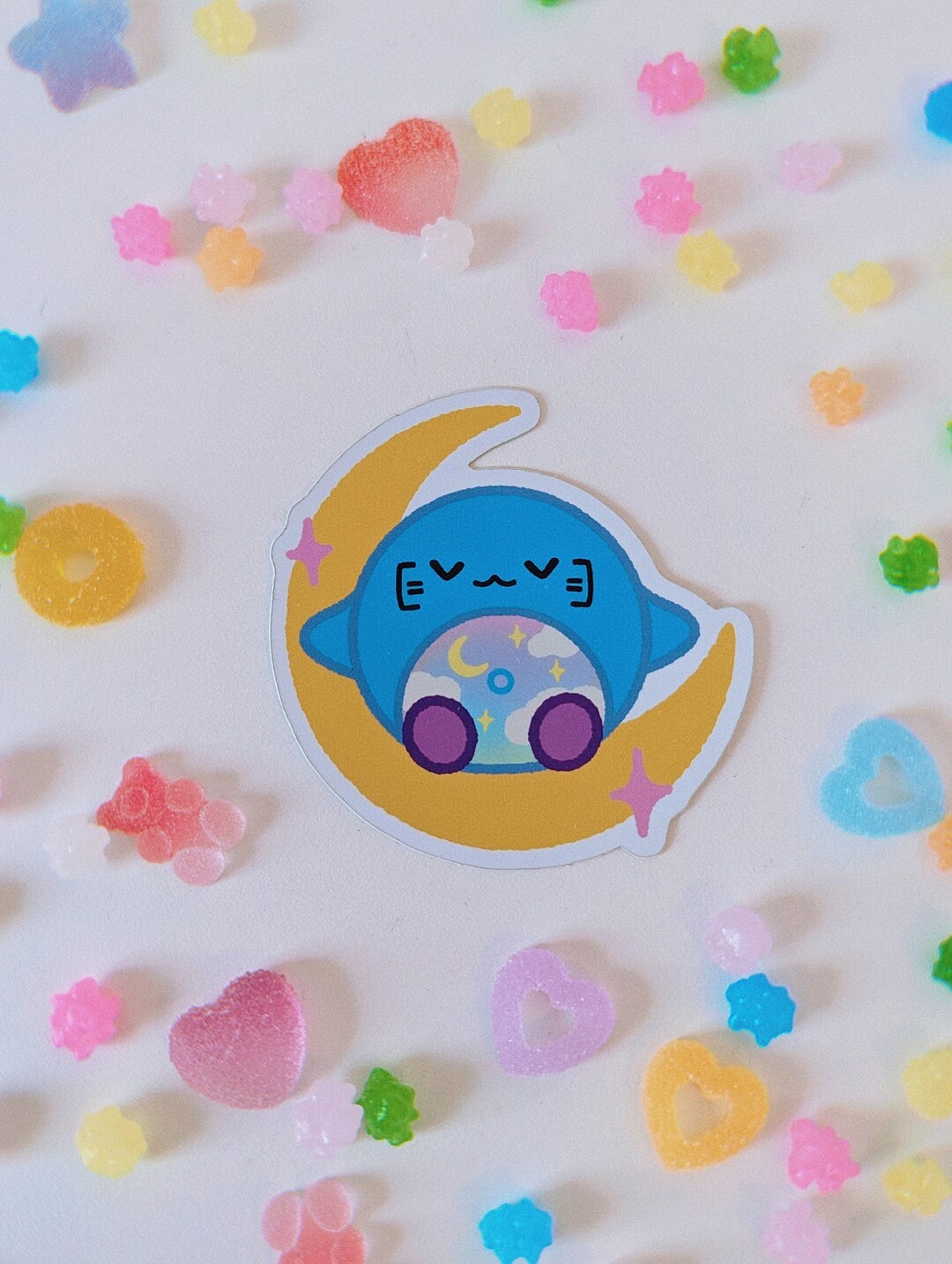 DJ Potaro Moon & Sky Stickermetallic Matte Finish Porter Robinson ...