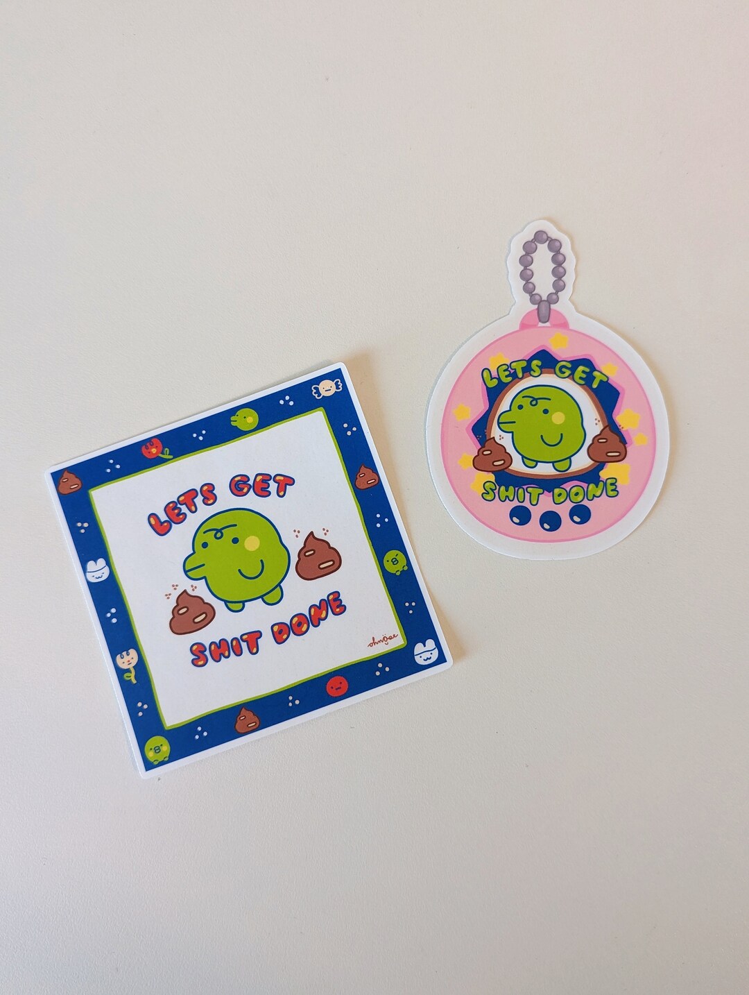 Kuchipatchi Tamagotchi Sticker Bundle- Let's Get Shit Done Egg & Square ...