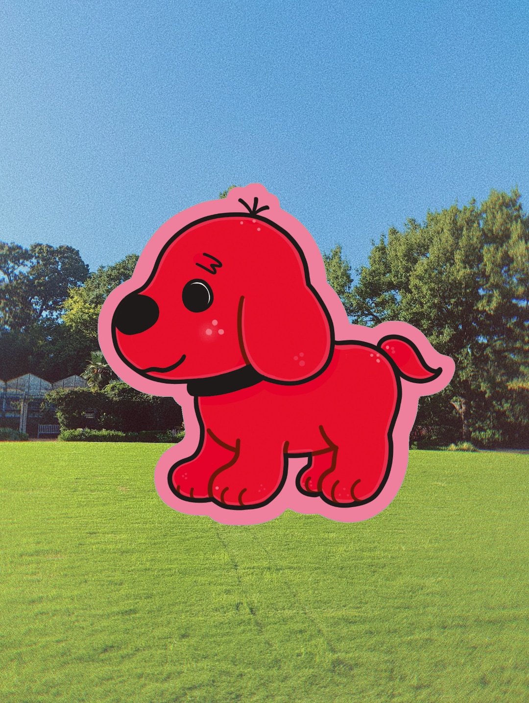 Clifford the Big Red Dog Sticker| Metallic Mirror Finish| Childhood ...