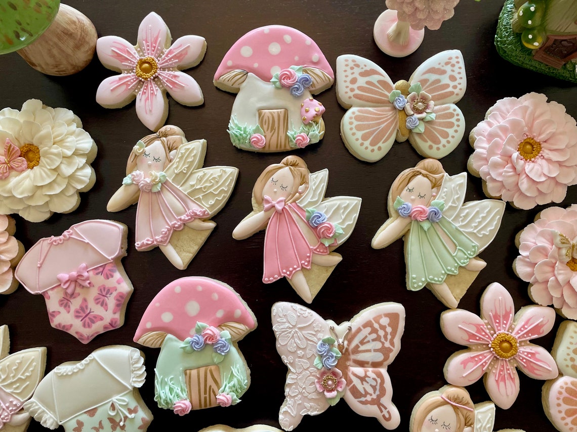 Garden Fairy Sugar Cookie Set - Etsy