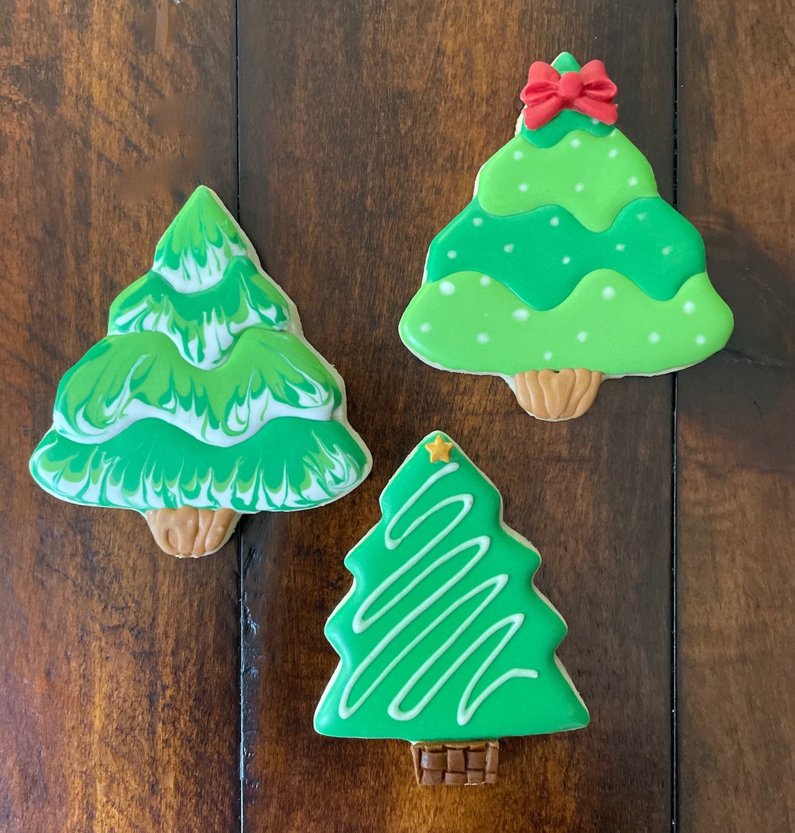 Christmas Tree Sugar Cookies | Etsy