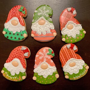 Gnome Christmas Cookies - Etsy