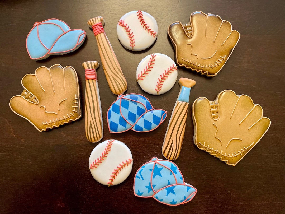 Baseball Themed Sugar Cookies - Etsy
