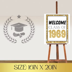 Class of 1969 Bundle, Class Reunion Printable, Welcome Class of 1969 ...