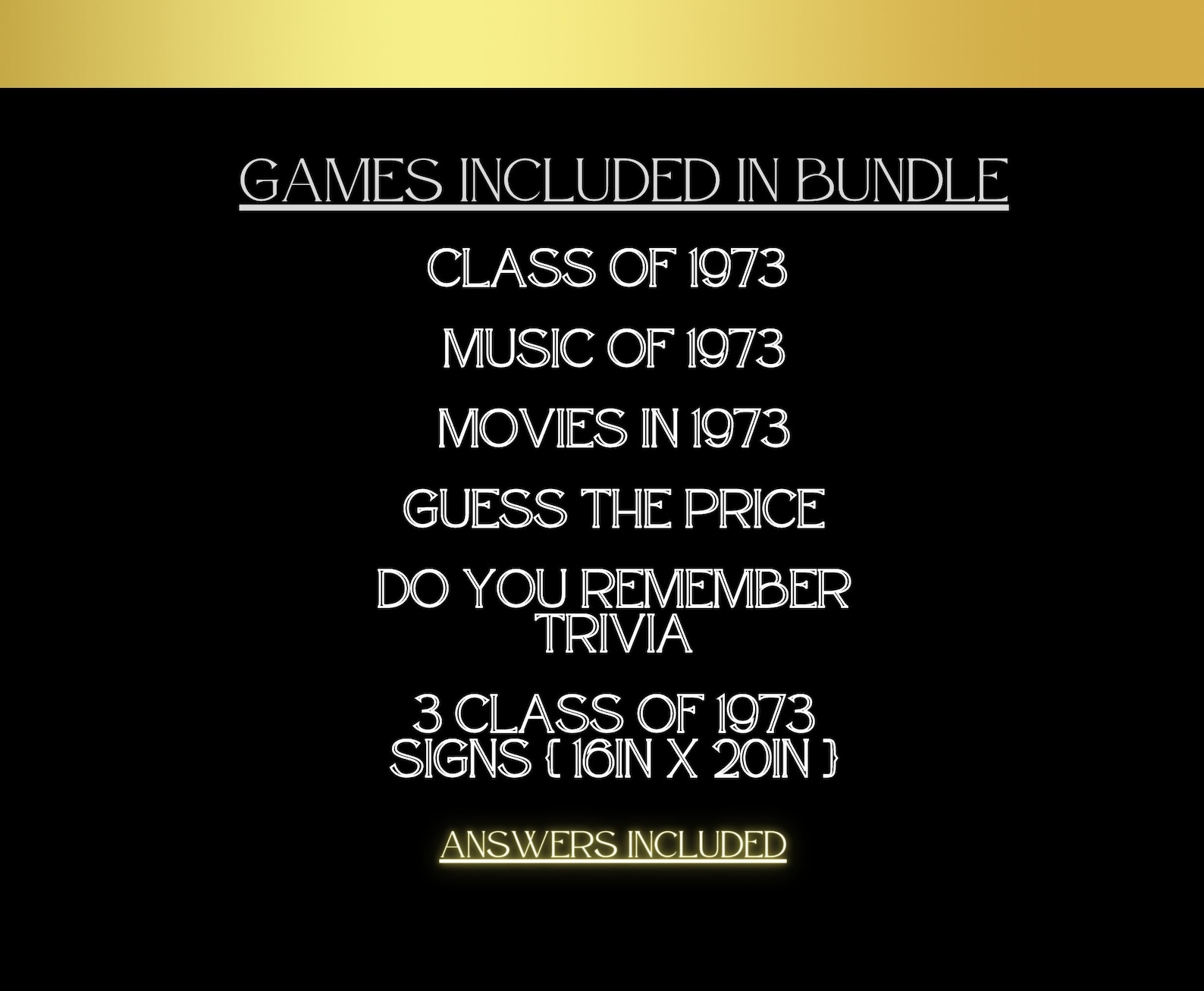 Class of 1973 Bundle, 50th Class Reunion Printable, Welcome Class of ...