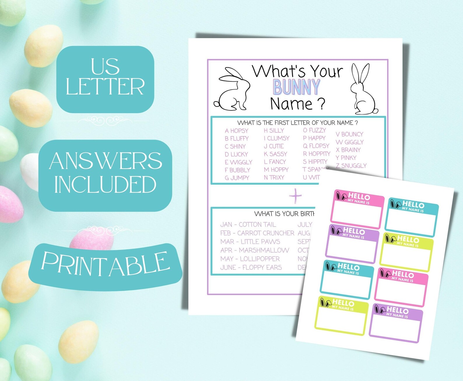 Easter Game Bundle | Printable Easter Games for Kids and Adults ...