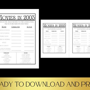 Class of 2003 Bundle, 20th Class Reunion Printable, Welcome Class of ...