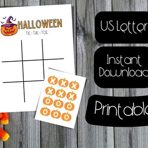 Printable Halloween Tic Tac Toe Game - Spooky Fun for All Ages! - Etsy