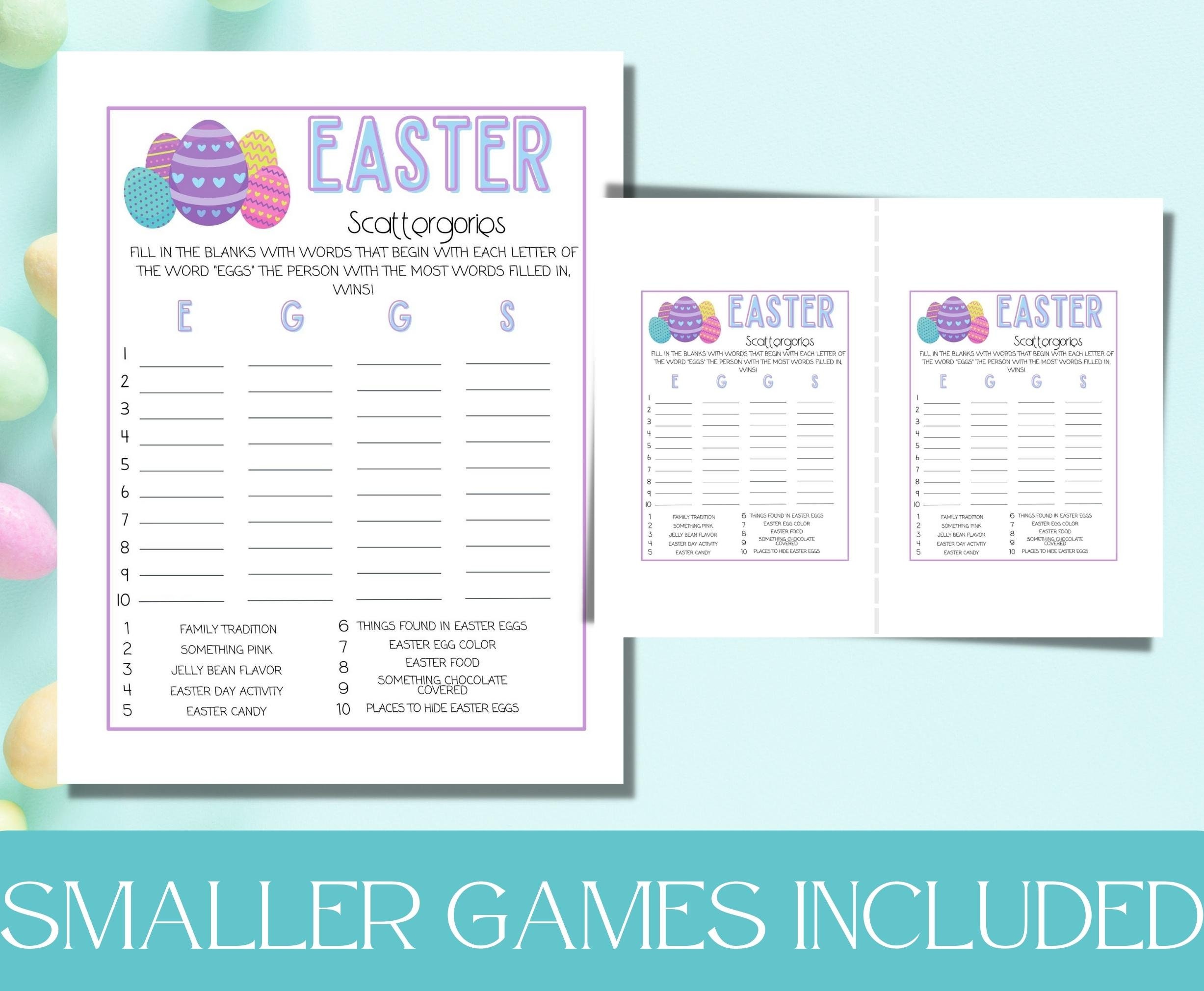 Printable Easter Games Bundle | Family & Classroom Activities (digital ...