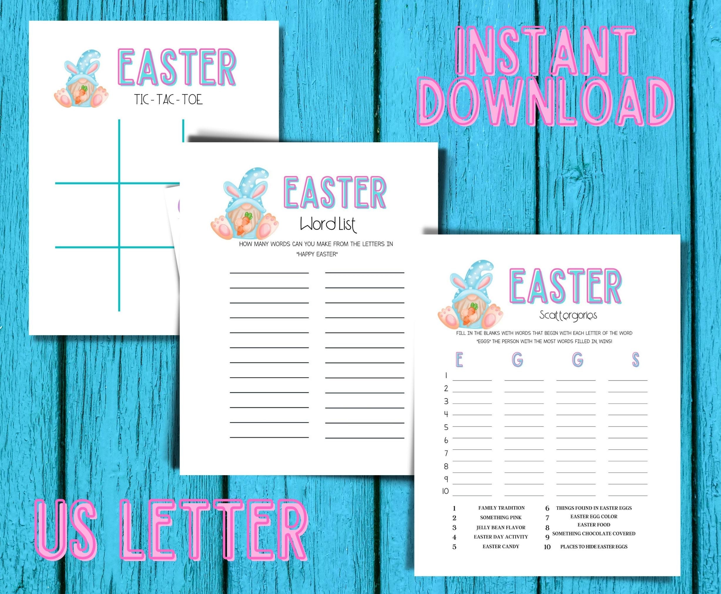 Easter 7 Game Bundle | Easter Activities | Games for Kids | Printable ...