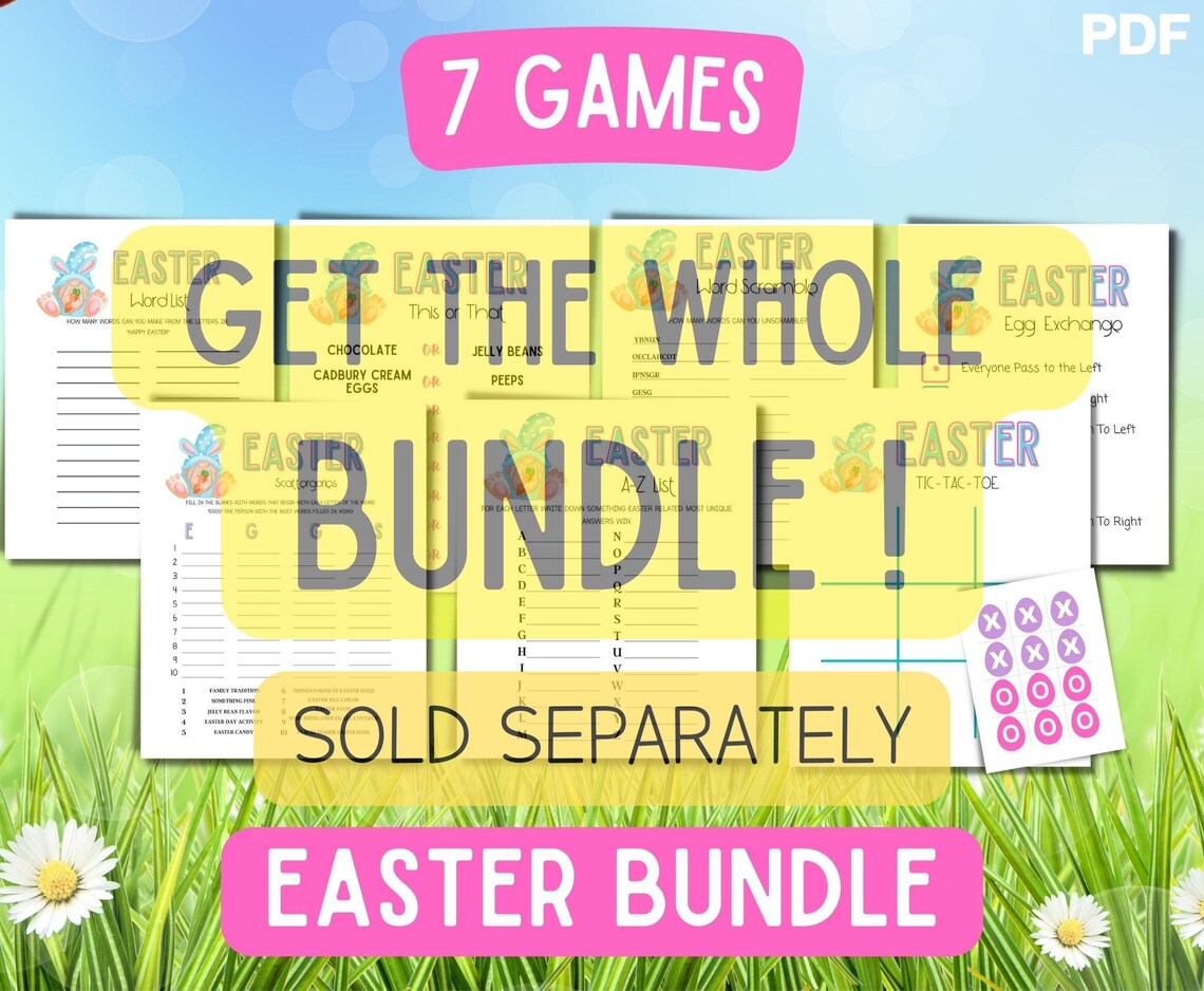 Printable Easter This or That Game | Easter Activities | Games for Kids ...