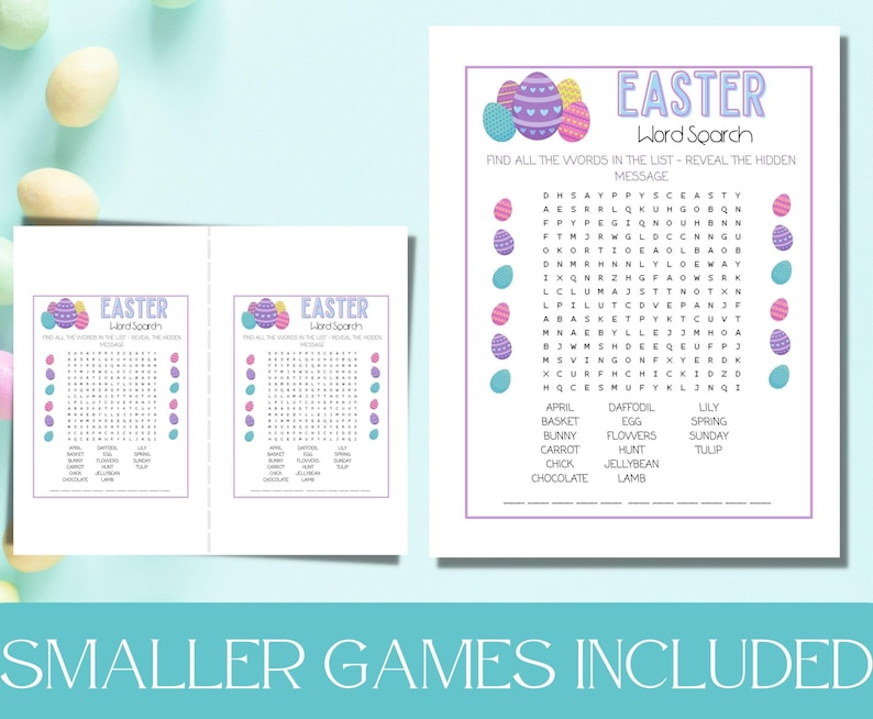 Easter Game Bundle | Printable Easter Games for Kids and Adults ...