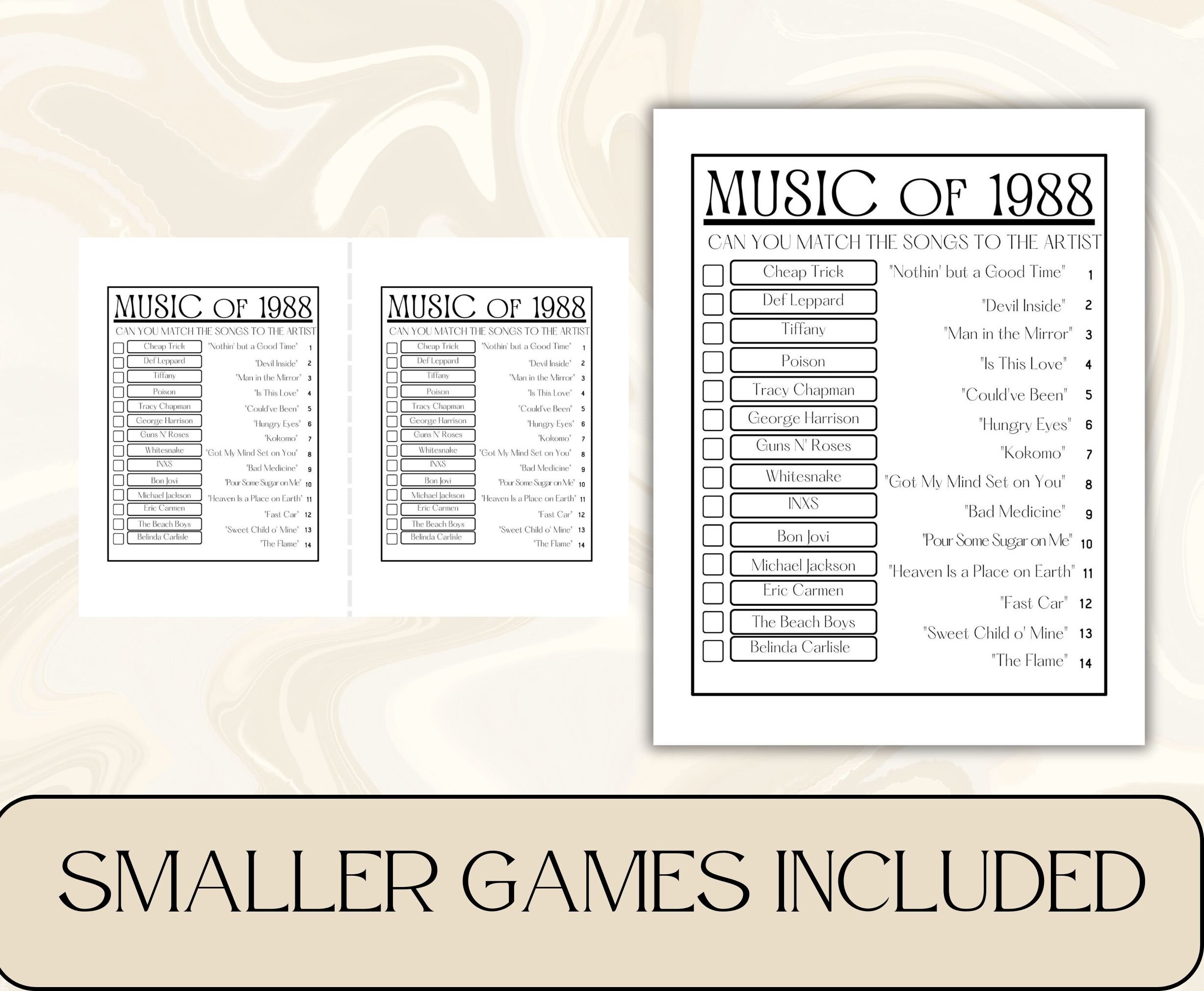 Born in 1988 Game Bundle: 10 Printable Games for a Nostalgic ...