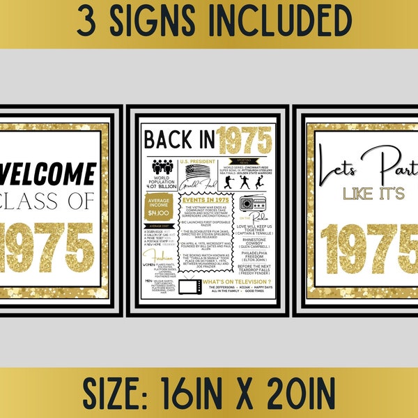 Class of 1975 Reunion - Etsy
