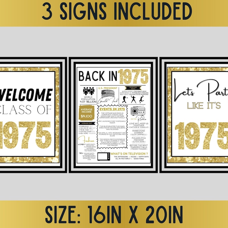 Class of 1975 Reunion - Etsy