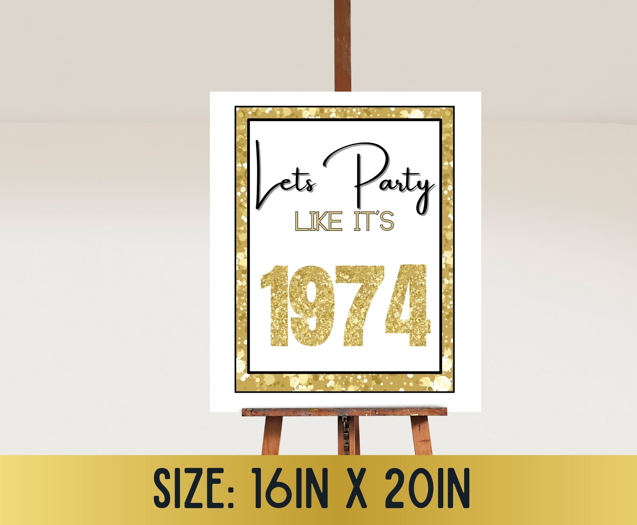 Class of 1974 Sign Bundle: Welcome Class of 1974 & Let's Party Like It ...