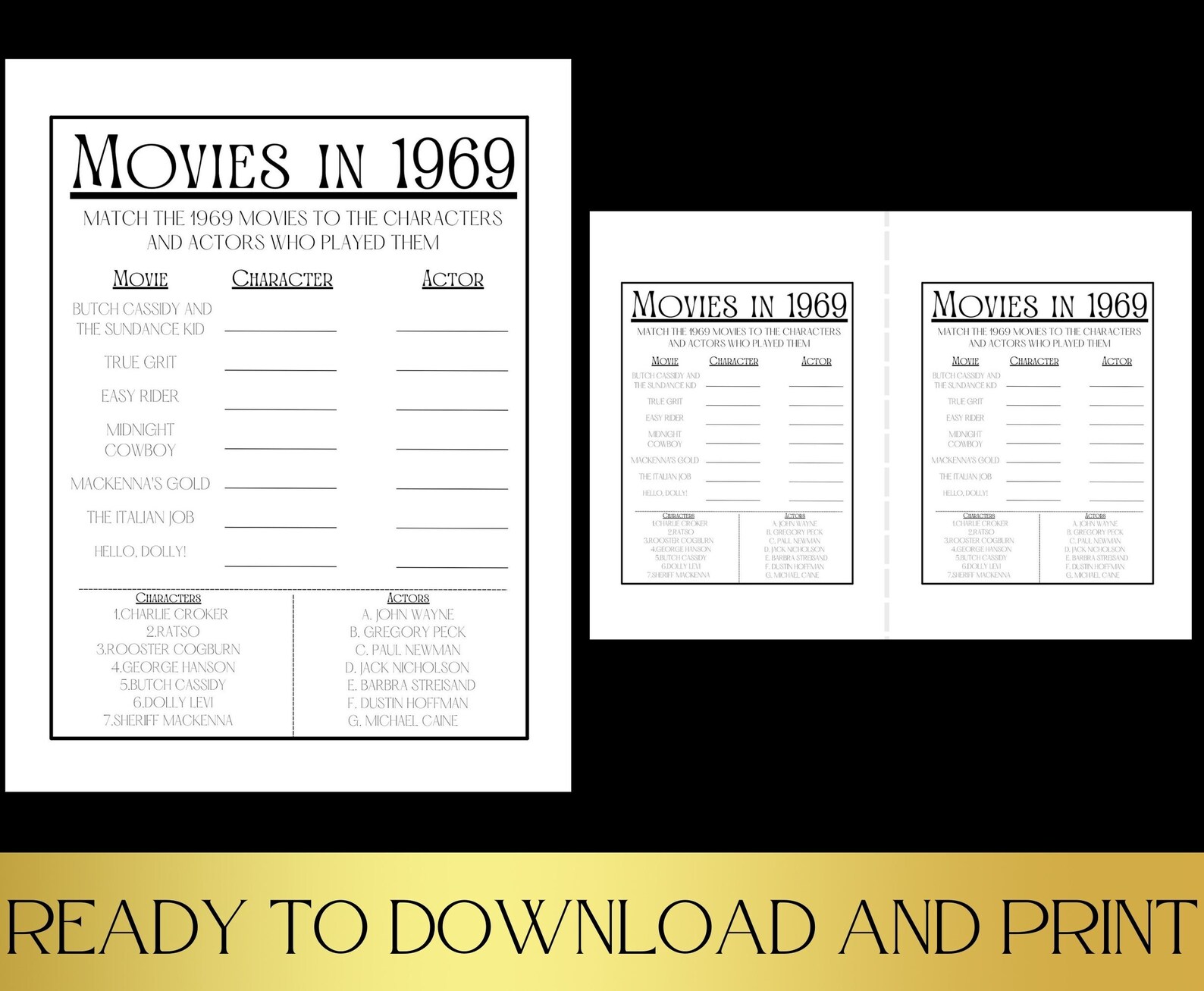 Class of 1969 Bundle, Class Reunion Printable, Welcome Class of 1969 ...