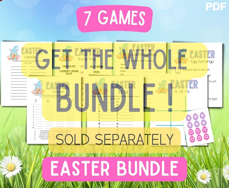 Easter Words Unscramble Game, Printable Easter Games - Etsy