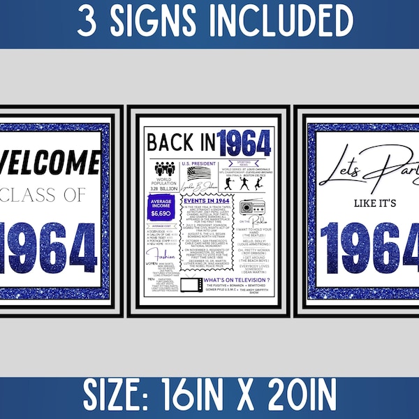 60th Class Reunion - Etsy