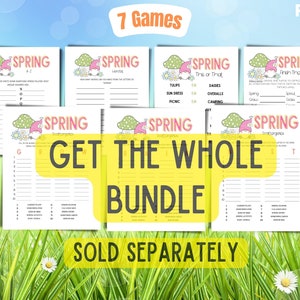 Printable Spring This or That Game | Springtime Activities | Games for ...
