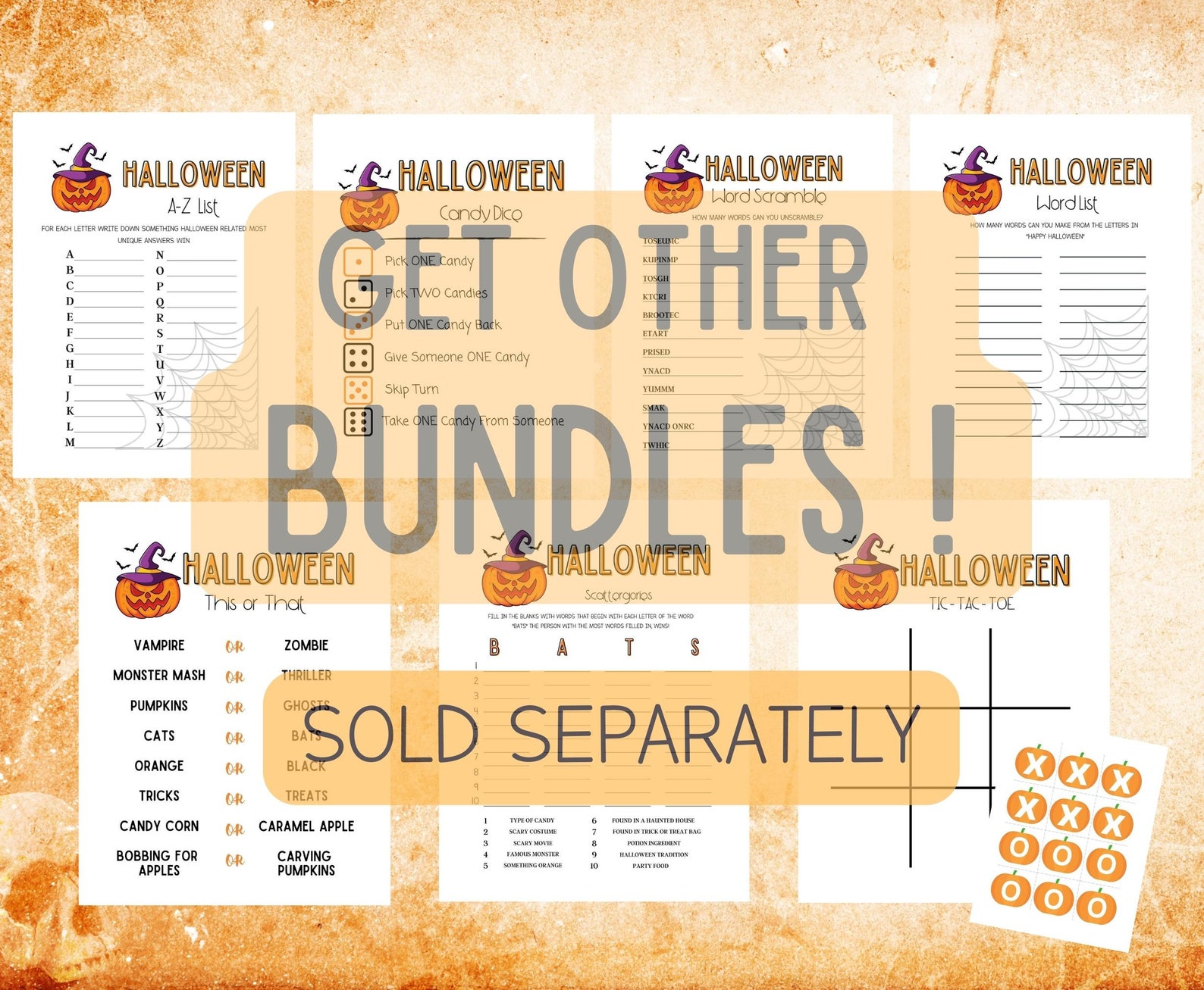 Thanksgiving Party Game Bundle, Printable Family Party Games, 2023 ...