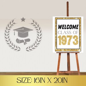 Class of 1973 Bundle, 50th Class Reunion Printable, Welcome Class of ...