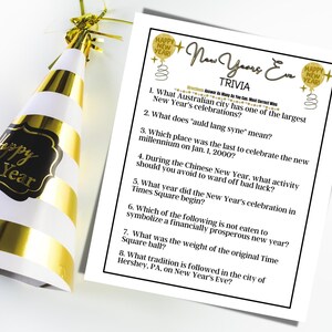New Years 2023 Trivia | New Years Eve | Holiday Trivia | NYE Party Game ...