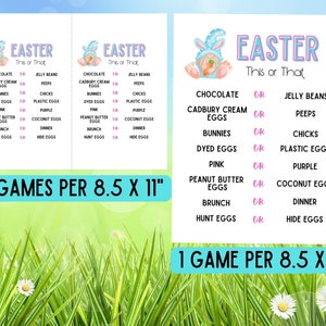 Printable Easter This or That Game | Easter Activities | Games for Kids ...
