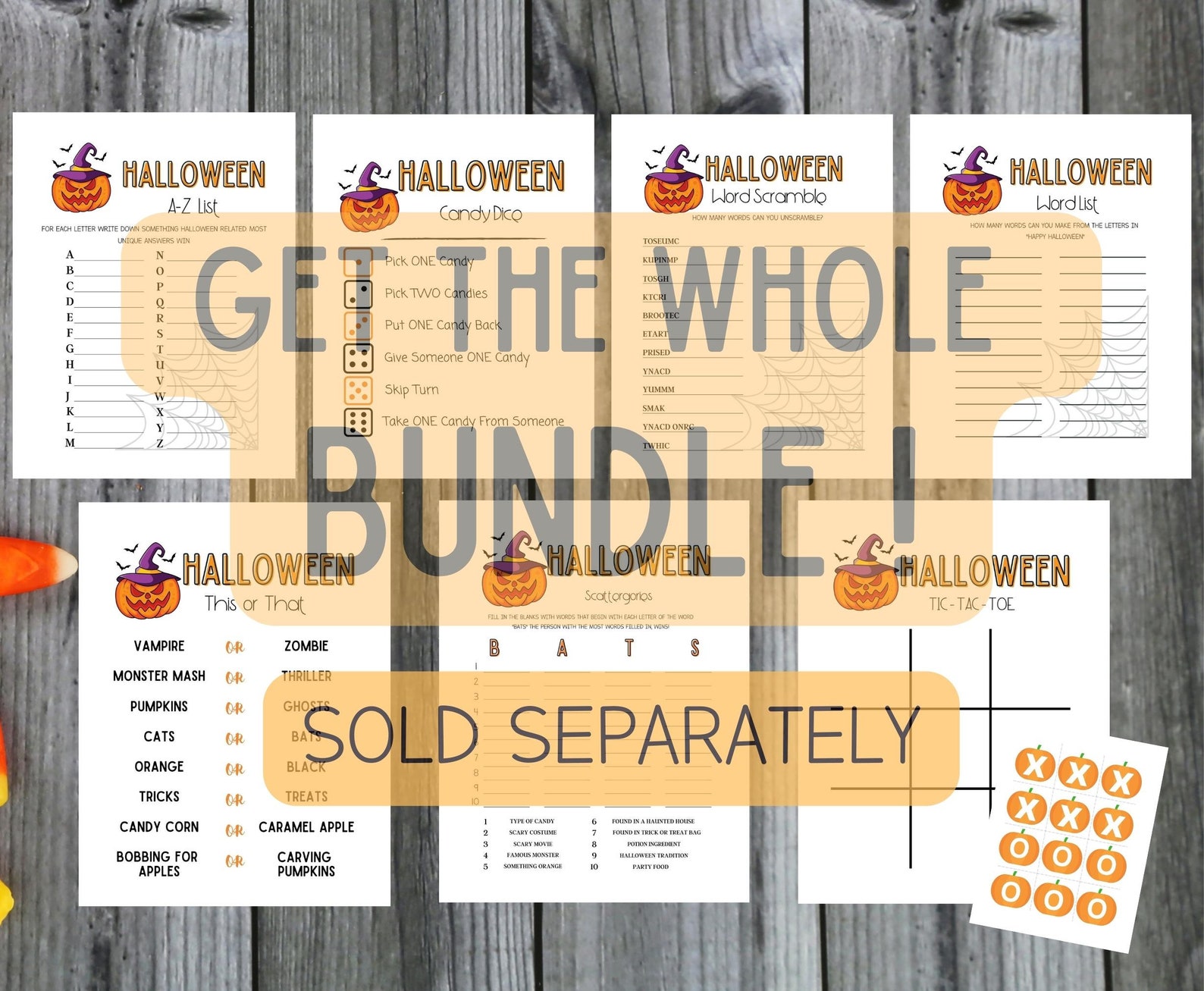 Printable Halloween Tic Tac Toe Game Spooky Fun for All - Etsy
