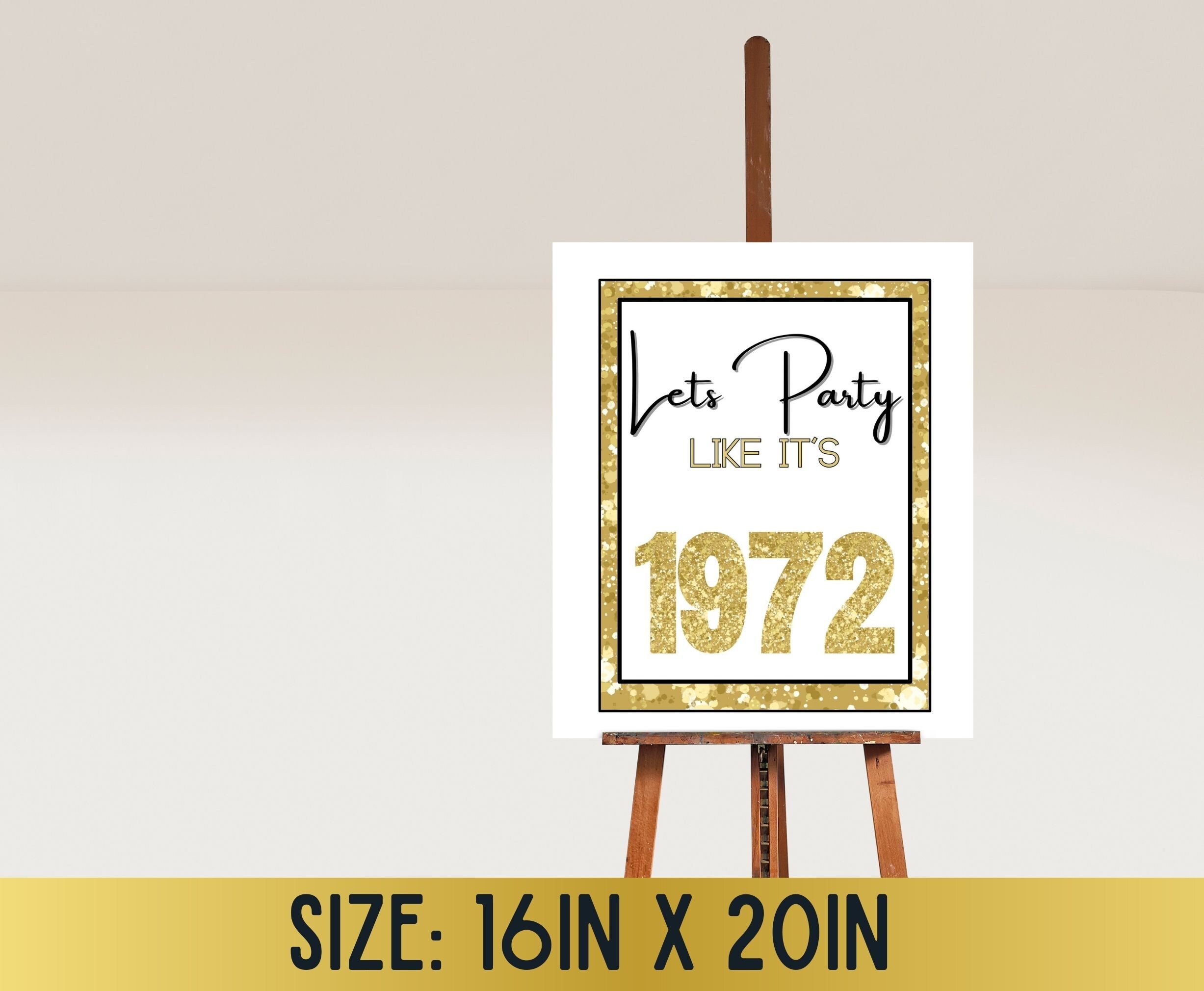 Class of 1972 Reunion Sign Pack: Celebratory Welcome & Party Posters ...
