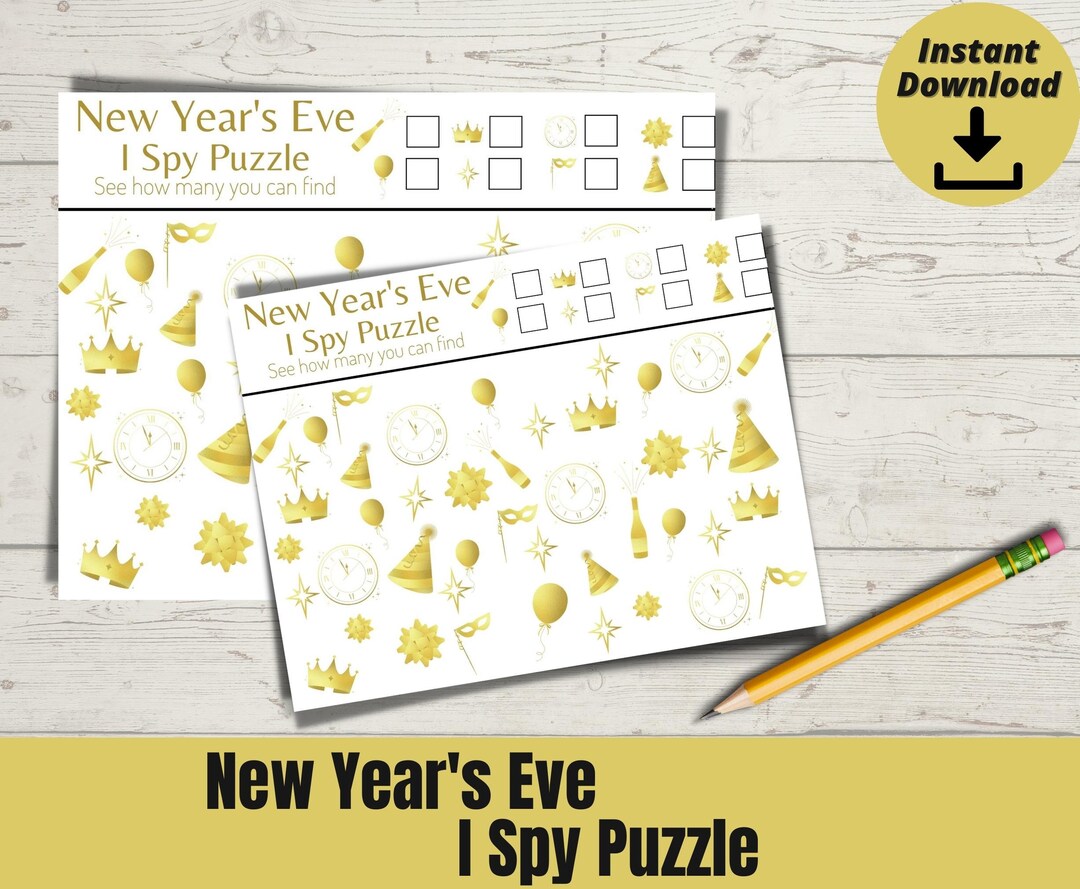 New Years Eve I Spy Game | New Years Party Games for Kids | Fun Family ...