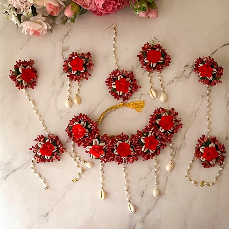Flower Jewelry Haldi - Etsy