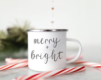 Merry and Bright Mug - Etsy