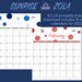 Digital Printable Calendar for 2022, 8.5 X11, Instant Download, Polka ...