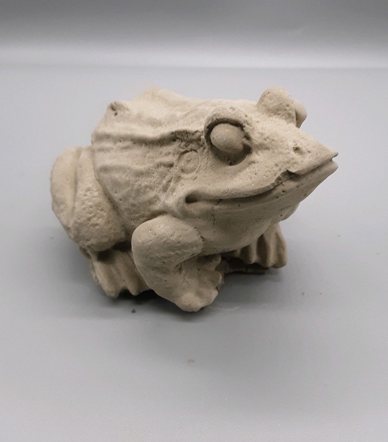 Frog Concrete Statue Small, Frog, Amphibian, Pet Memorial, Concrete ...