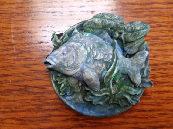 Fish Resin Medallion Fishing Fisherman Wall Hanging Tool - Etsy