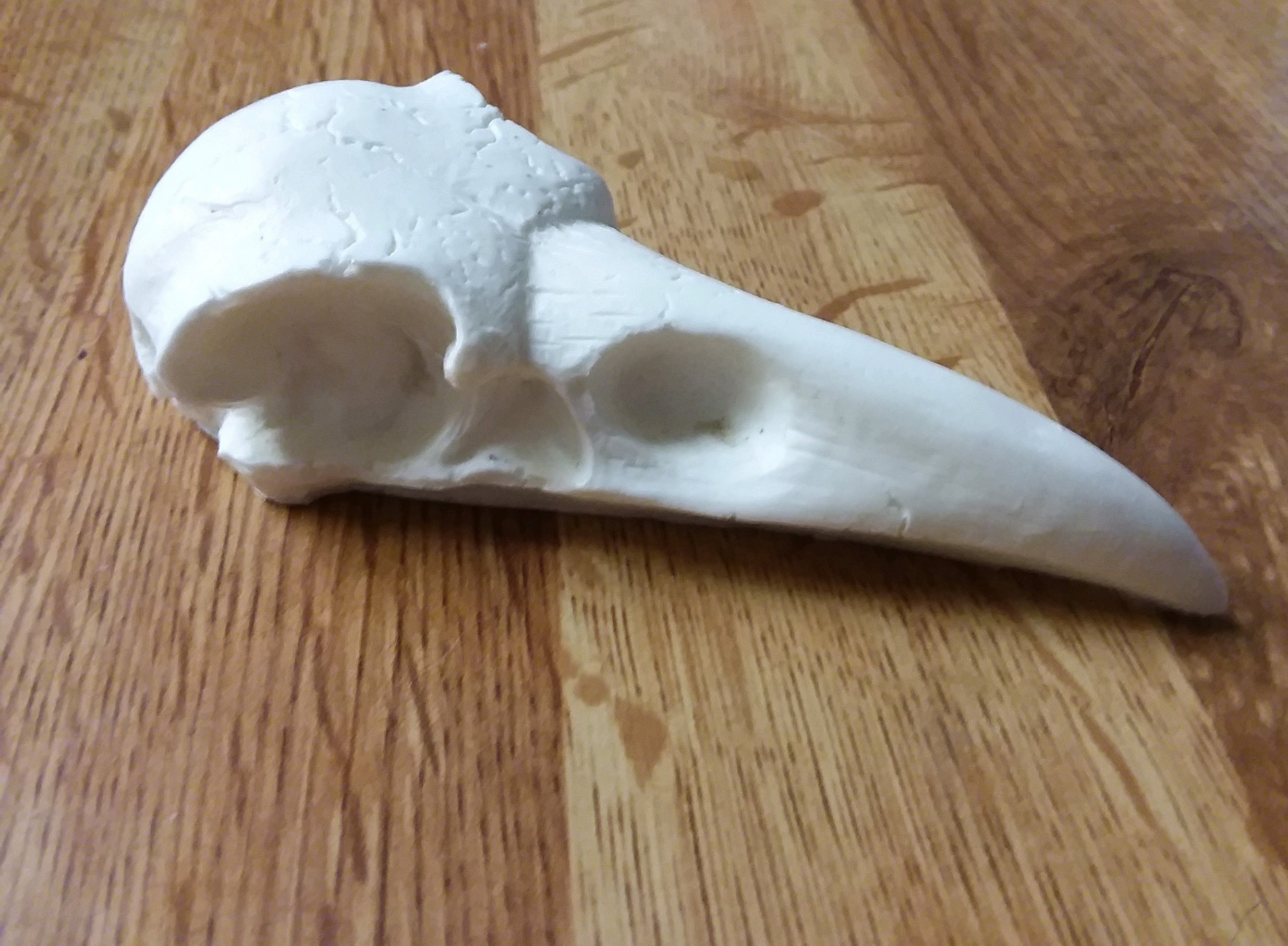 Hand Mixed Resin Crow Skull Statue: Gothic Home Decor - Etsy
