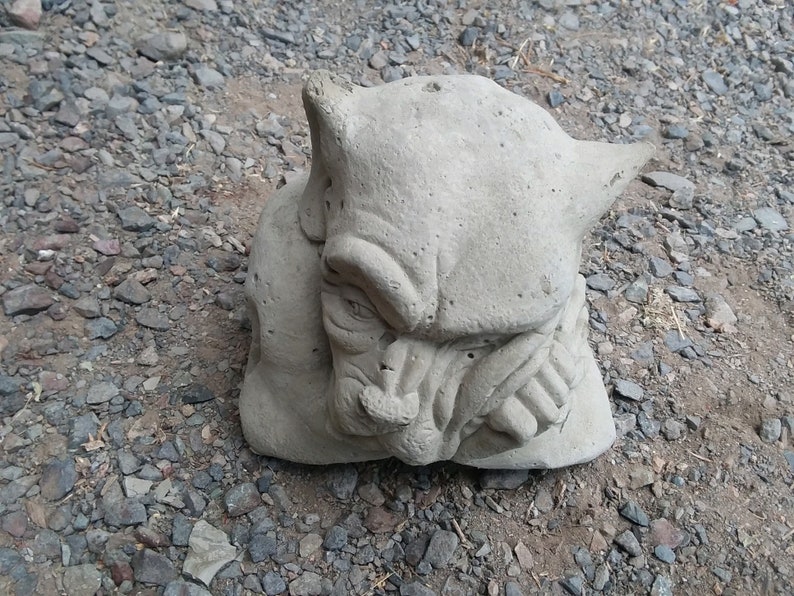 Sleeping Gargoyle Hound Concrete Statue: Gothic Garden Decor - Etsy