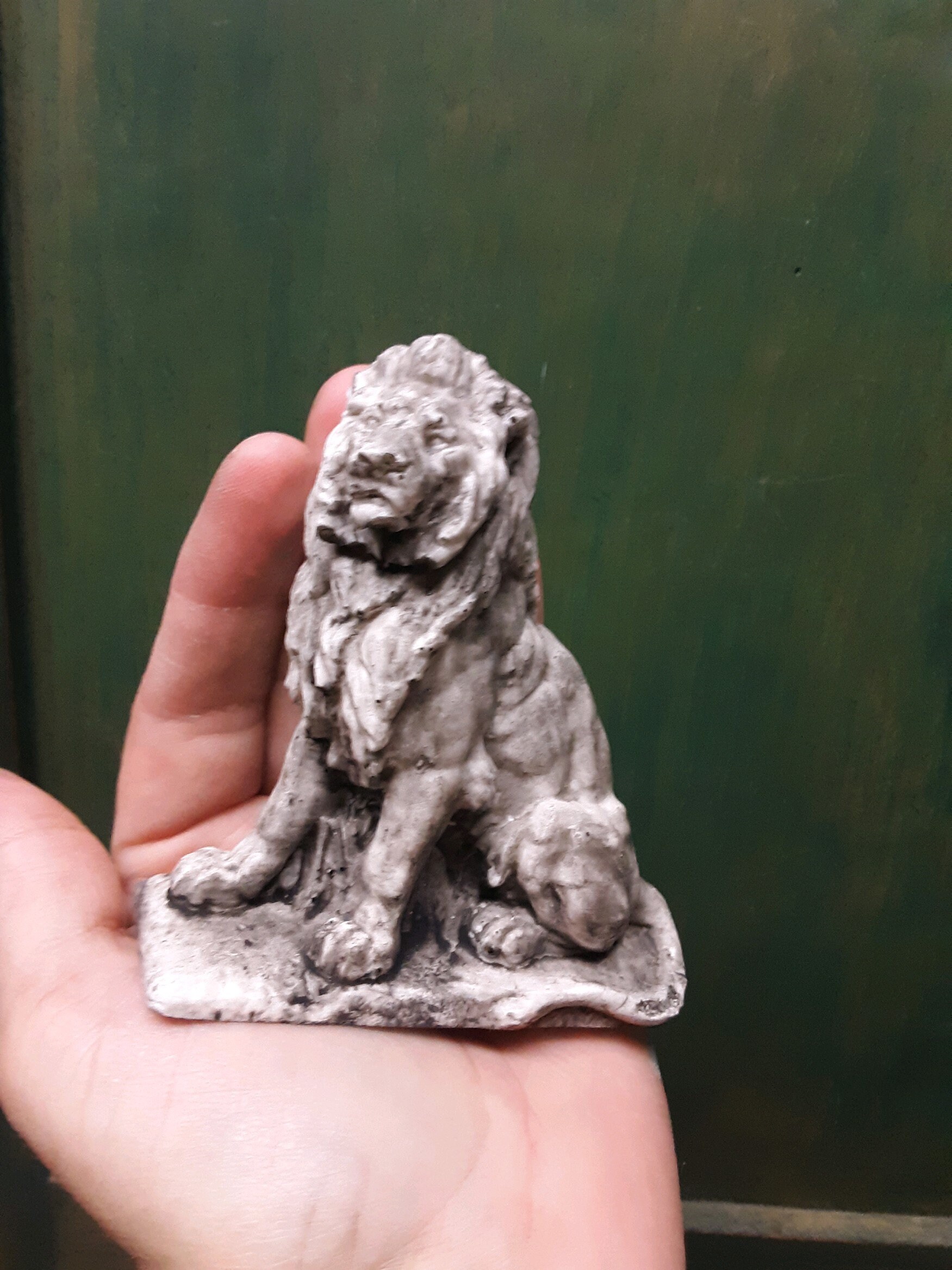 Lion Small Sitting Resin Statue, Lion, Lion Statue, Resin - Etsy