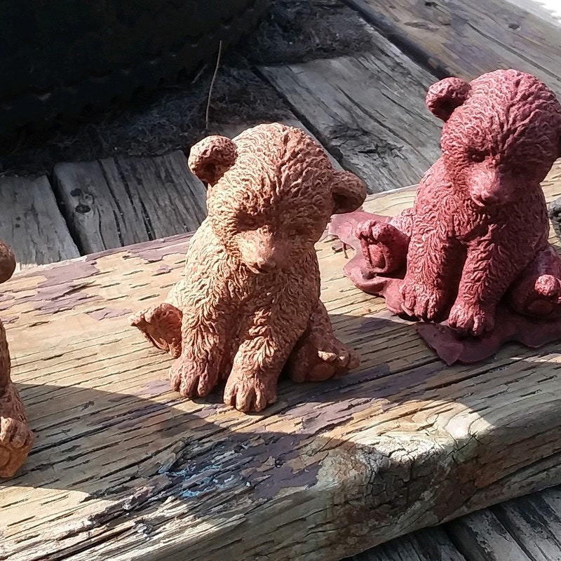 Concrete Bear Statue - Etsy