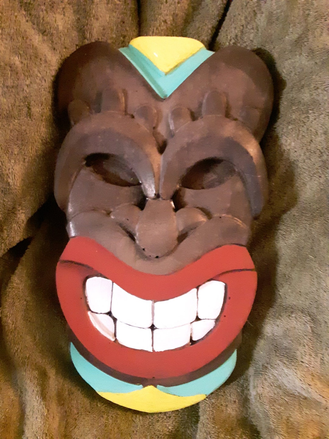 TIKI Head Concrete Plaque, TIKI, Tiki Head Replica, Tiki Head, Tiki ...