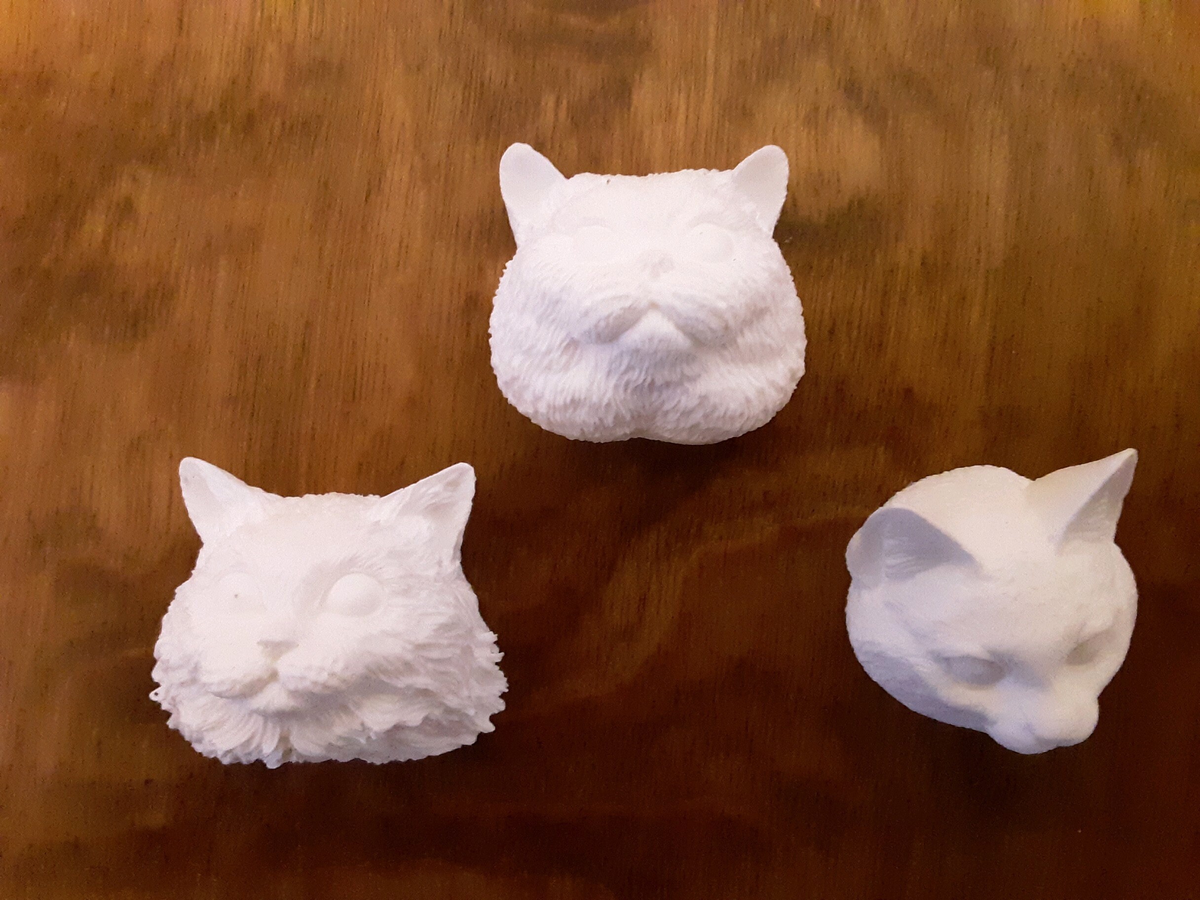 Cat Face Trio Resin Faces Cat Resin Pet Memorial - Etsy