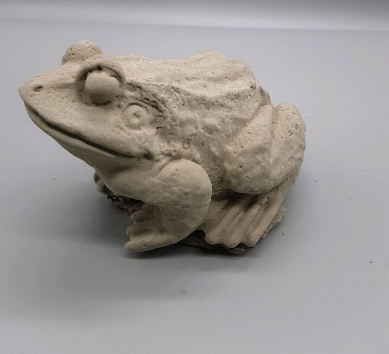 Frog Concrete Statue Small, Frog, Amphibian, Pet Memorial, Concrete ...