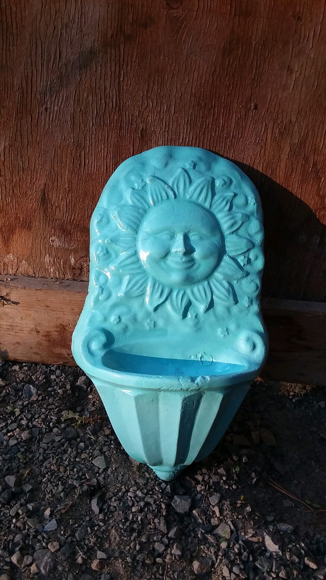 Handmade Concrete Sun Birdfeeder: Wall Hanging Plaque - Etsy