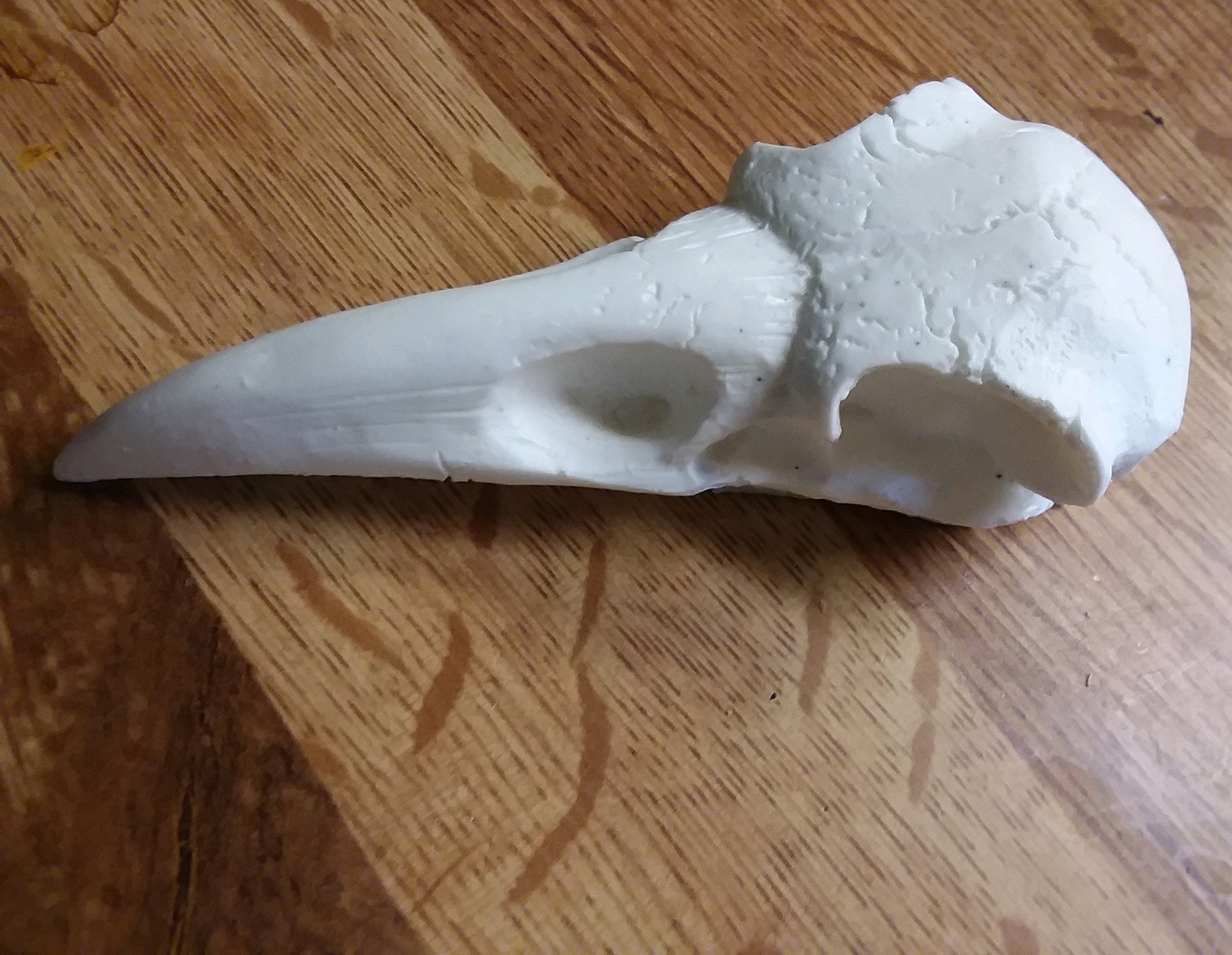 Hand Mixed Resin Crow Skull Statue: Gothic Home Decor - Etsy