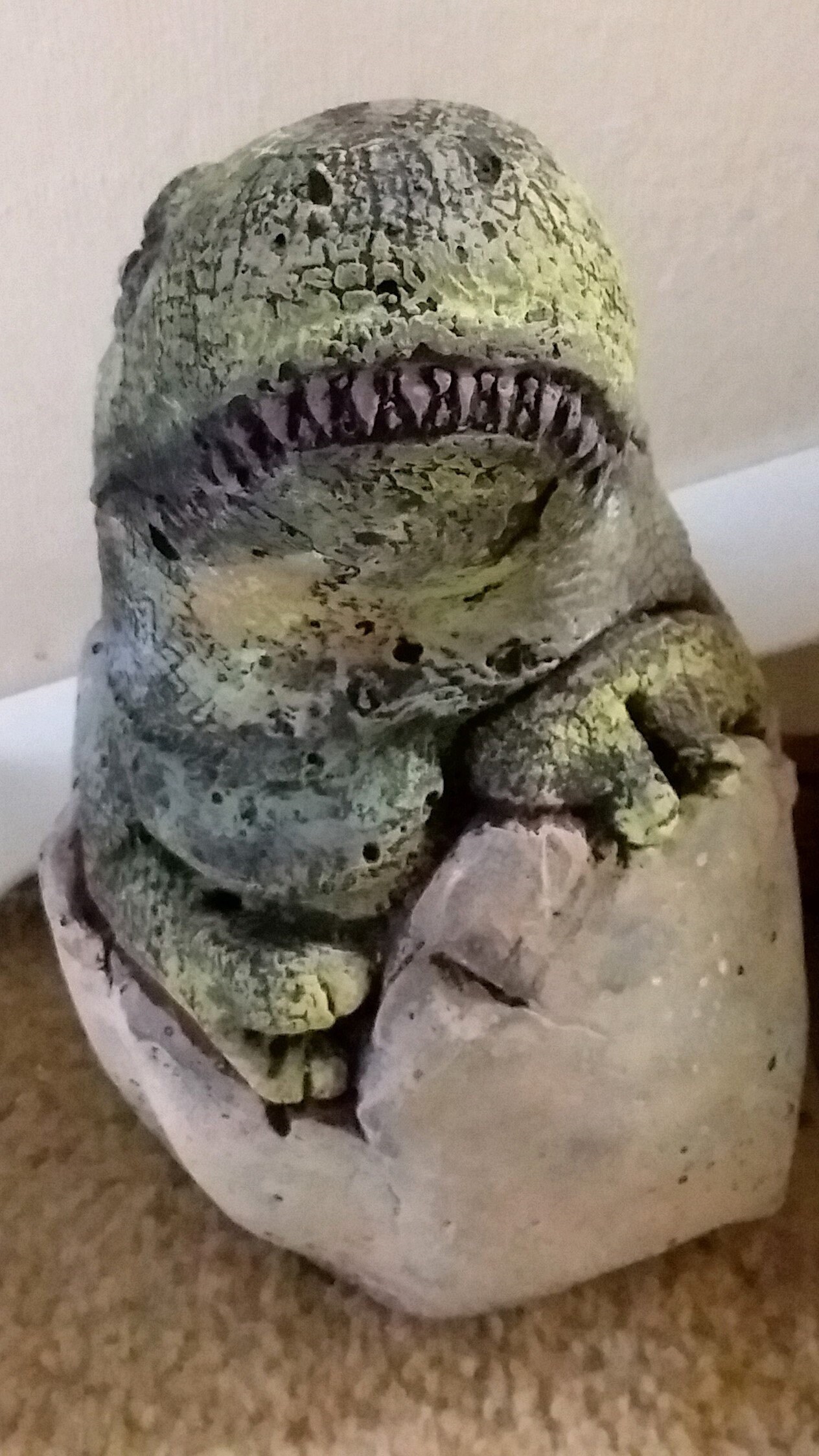 Life Like T-rex Hatchling Concrete Statue, Garden Statues, Dinosaur ...