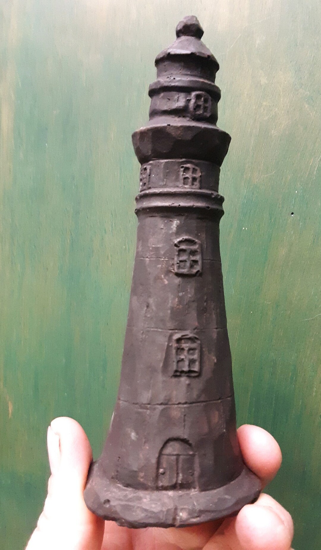 Lighthouse Small Concrete Statue, Fairy Garden, Lighthouse, Nautical ...