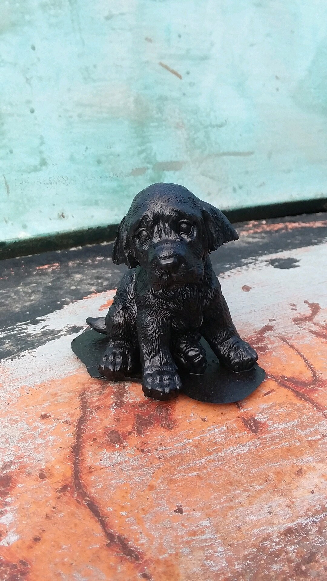 Puppy Sitting Resin Statue, Memorial, Resin Statue, Dog Statue, Home ...